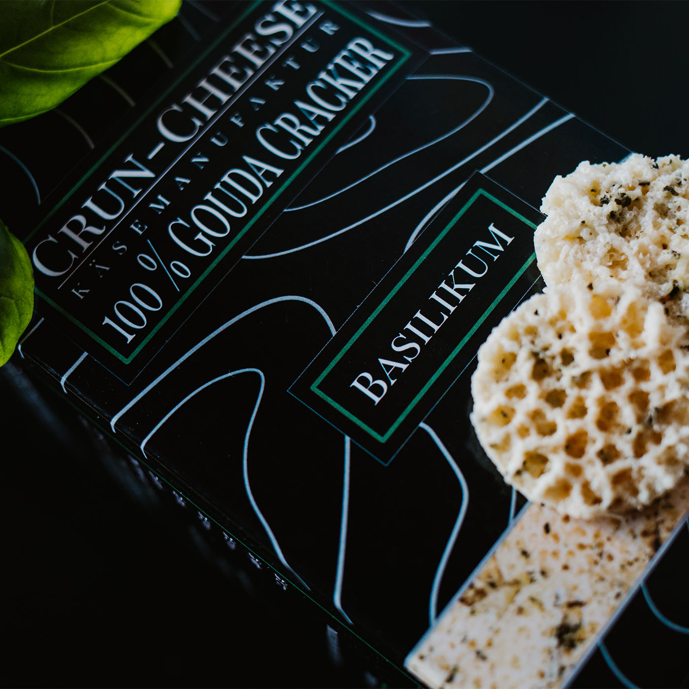 Buy Crun-Cheese Cheese Crackers Basil | Honest & Rare